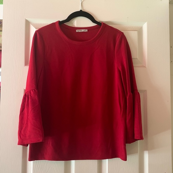 Zara | Tops | Zara Red Top Large | Poshmark